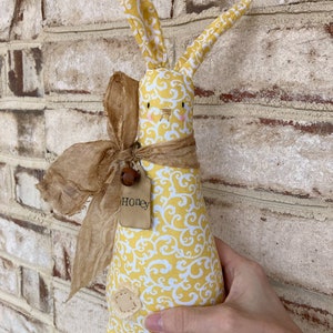 Primitive Easter Bunny Rabbit Doll, Rustic Bunny Decor, Farmhouse ...