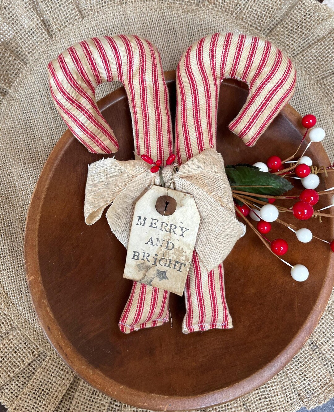 Primitive Candy Canes, Candy Cane Decor, Christmas Candy Canes ...