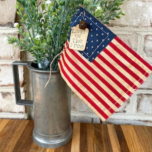Primitive American Flags, Primitive Americana Flag, Patriotic Table ...