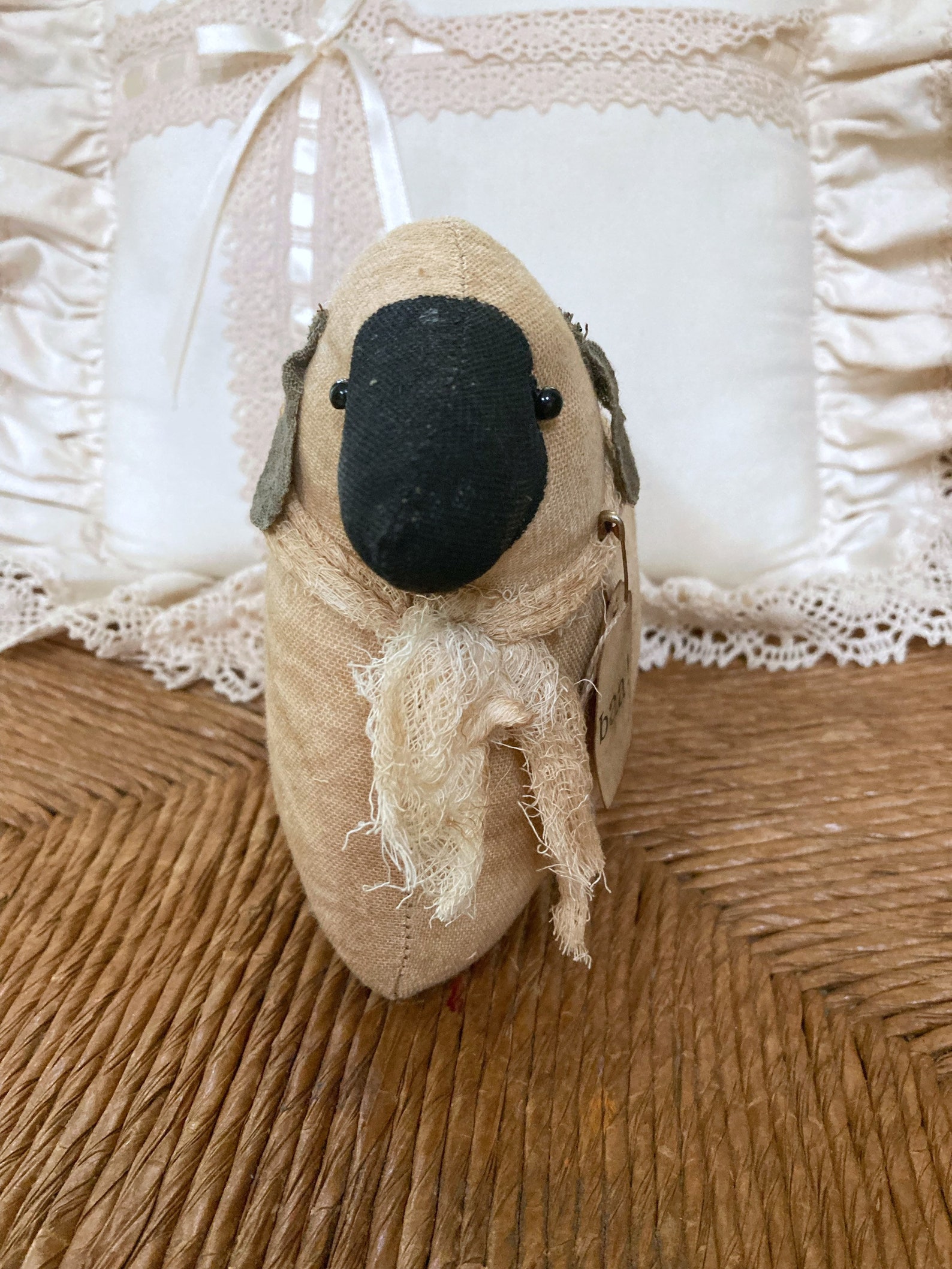 Primitive Sheep Decor for Home, Sheep Shelf Sitter, Grungy Sheep Home ...