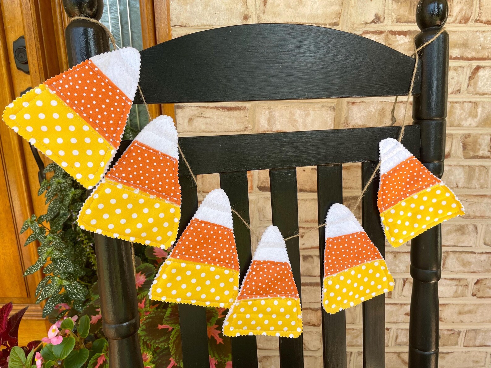 Candy Corn Garland, Halloween Candy Corn Banner, Fall Farmhouse ...
