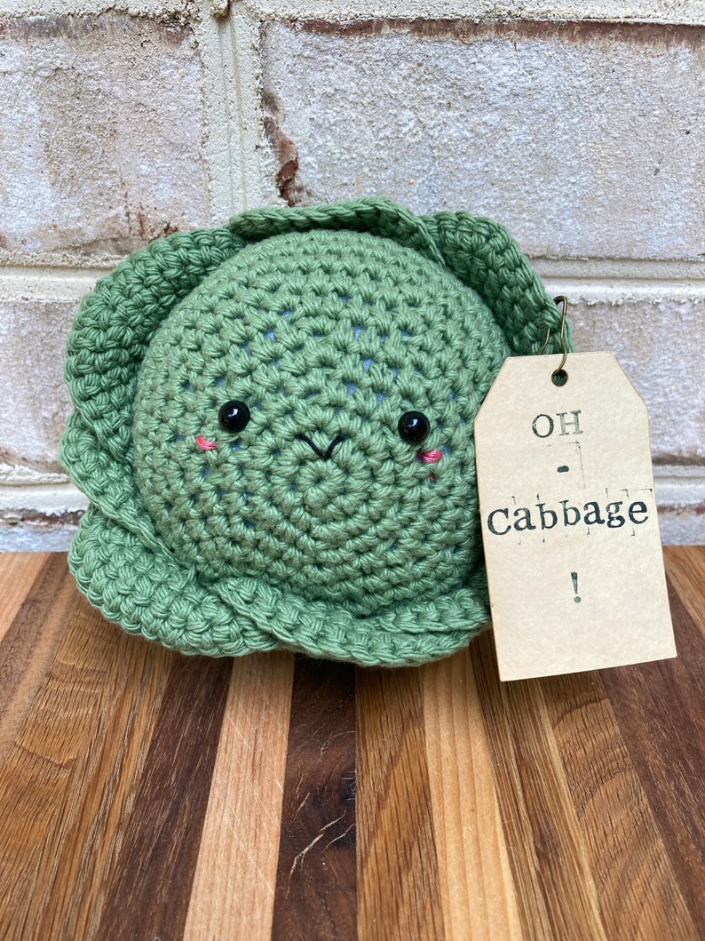 Cabbage Plushie Vegetable Tiered Tray Decor Autumn Vegetable - Etsy