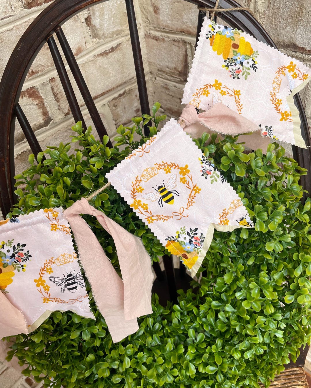 Bee Garland, Bee Pennant Banner, Bee Garland for Nursery, Bumble Bee ...