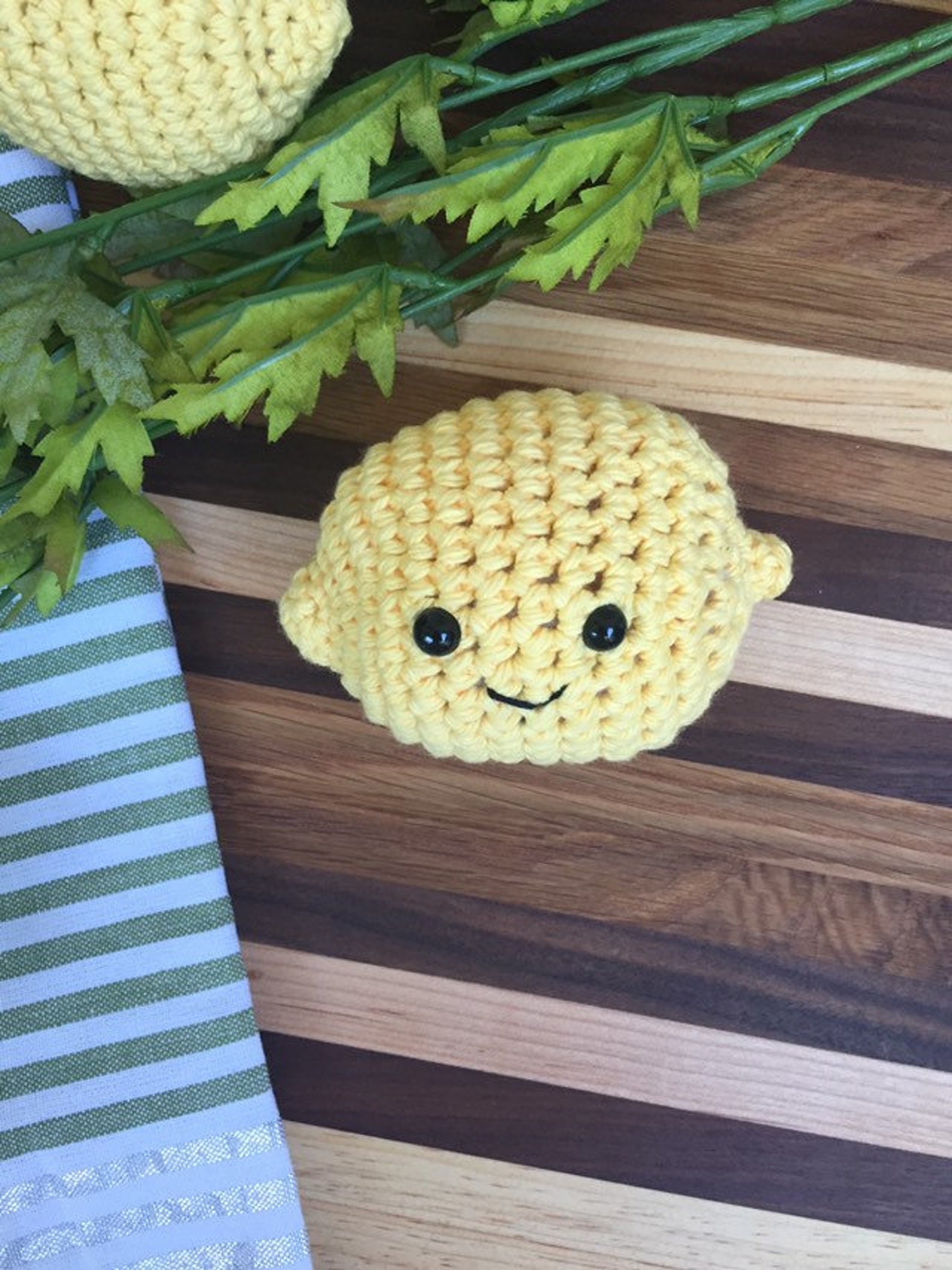 Crochet Lemon Plushie Fruit Stress Ball Lemon Tiered Tray - Etsy