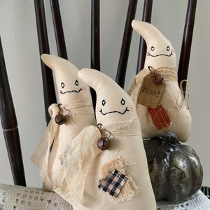 Ghost Bowl Fillers Primitive, Small Primitive Ghosts, Halloween Bowl Fillers, Farmhouse Ghost ...