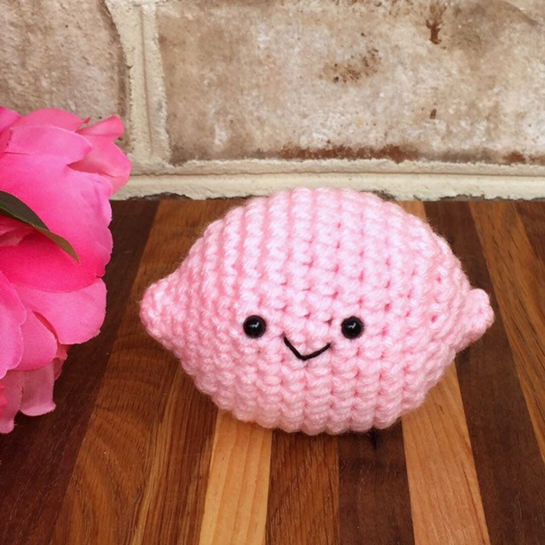 Pink Lemon, Lemon Plushie , Kawaii Lemon, Lemon Tiered Tray Decor, Pink ...