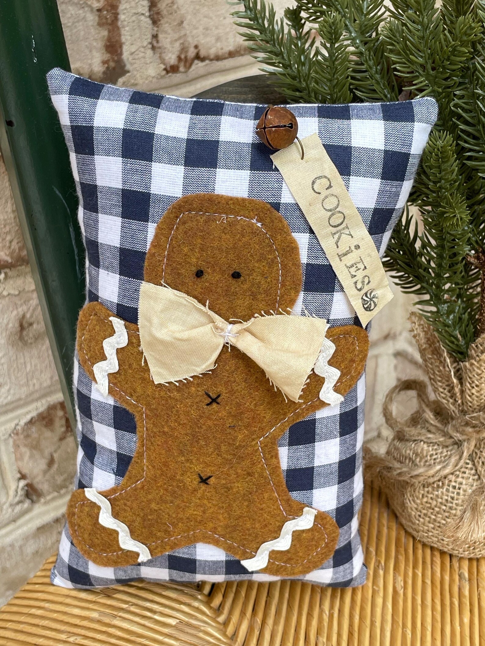 Gingerbread Man Bowl Fillers, Primitive Gingerbread Man, Gingerbread Man Ornies, Blue Christmas ...