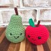 Pear Stress Ball Soft Fruit Fidget Toy Crochet Play Food - Etsy