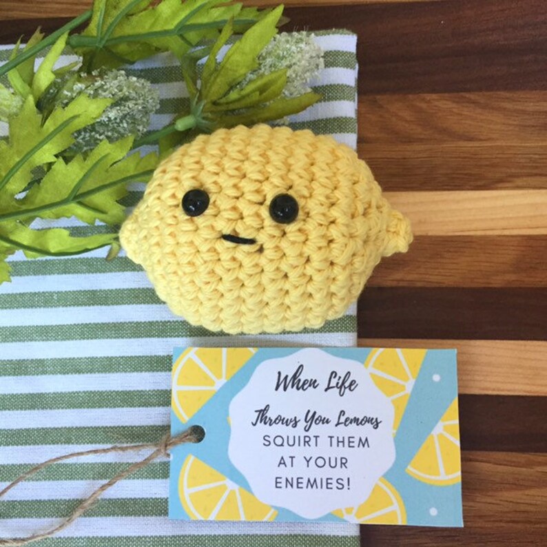 Crochet Lemon Plushie Fruit Stress Ball Lemon Tiered Tray - Etsy