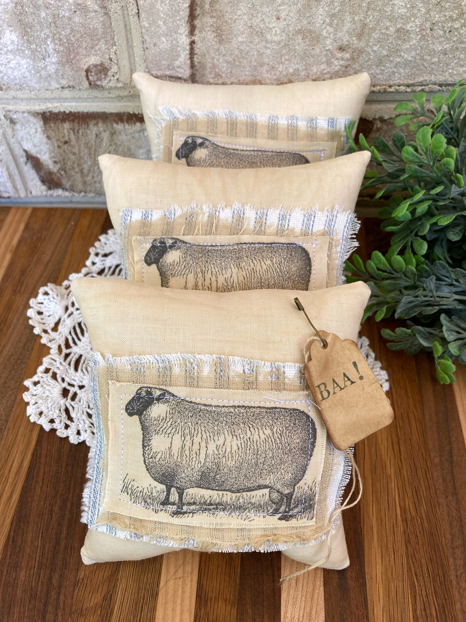 Sheep Bowl Fillers, Spring Farmhouse Decor, Spring Pillow Tuck ...