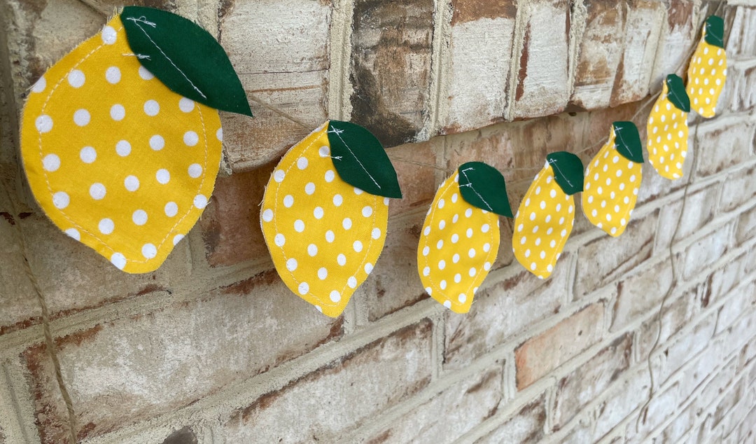 Lemon Garland, Lemon Banner, Summer Banner, Lemonade Stand Decor ...