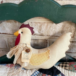 Primitive Hen, Rustic Chicken, Farmhouse Shelf Sitters, Primitive ...