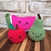 Pear Stress Ball Soft Fruit Fidget Toy Crochet Play Food - Etsy
