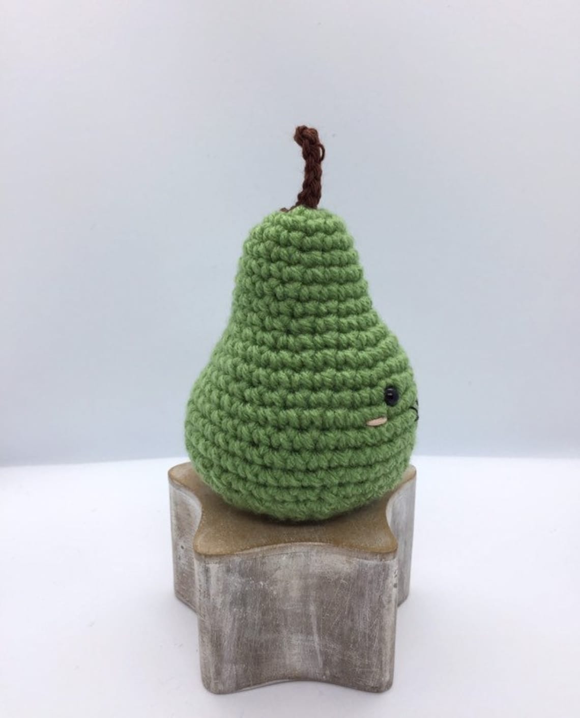 Pear Stress Ball Soft Fruit Fidget Toy Crochet Play Food | Etsy