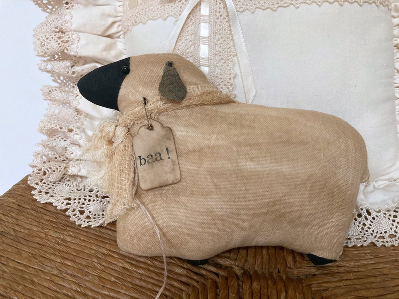 Primitive Sheep Decor for Home Sheep Shelf Sitter Grungy - Etsy