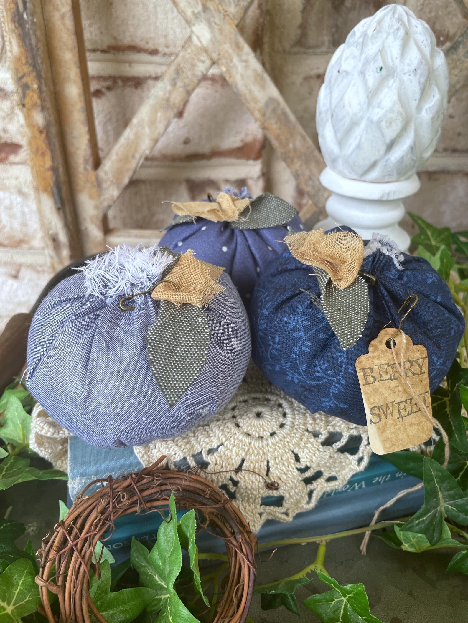 Fabric Blueberries, Berry Bowl Fillers, Dough Bowl Filler, Blueberry ...