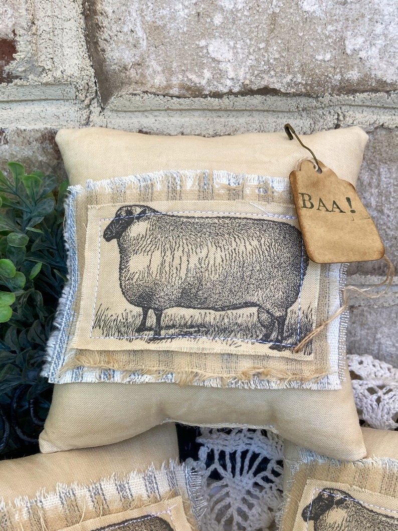 Sheep Bowl Fillers, Spring Farmhouse Decor, Spring Pillow Tuck ...