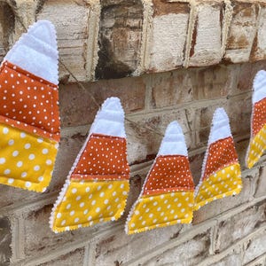 Candy Corn Garland, Halloween Candy Corn Banner, Fall Farmhouse ...