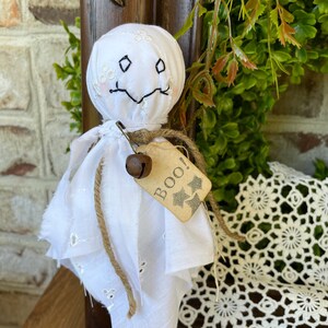 Ghost Shelf Sitter, Ghost Spindle, Halloween Shelf Sitter, Primitive ...
