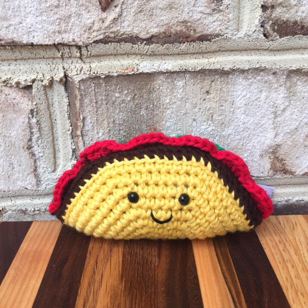 Taco Plushie, Kawaii Taco, Stress Fidget Toy, Mexican Tiered Tray Decor ...