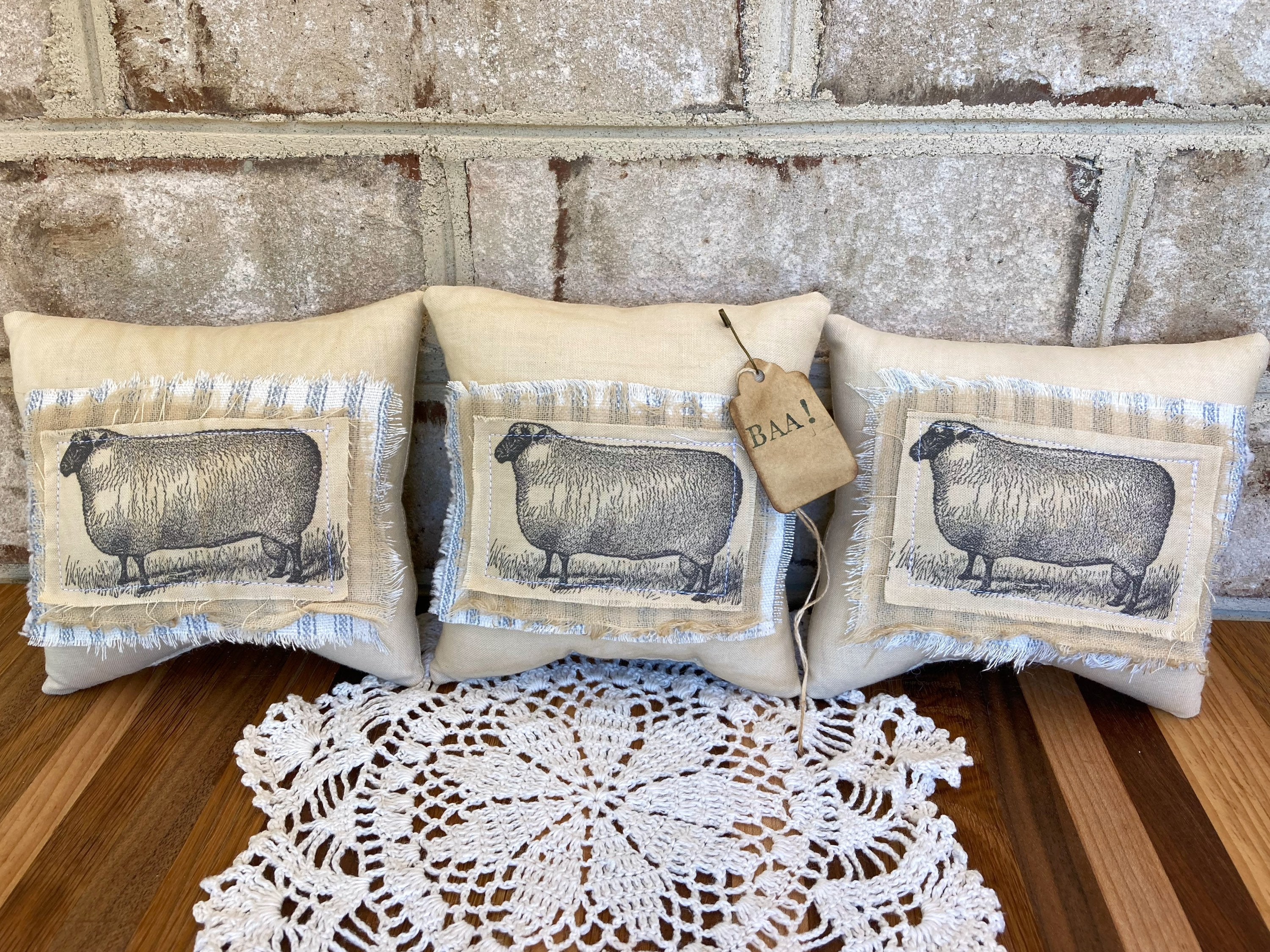 Sheep Bowl Fillers, Spring Farmhouse Decor, Spring Pillow Tuck ...