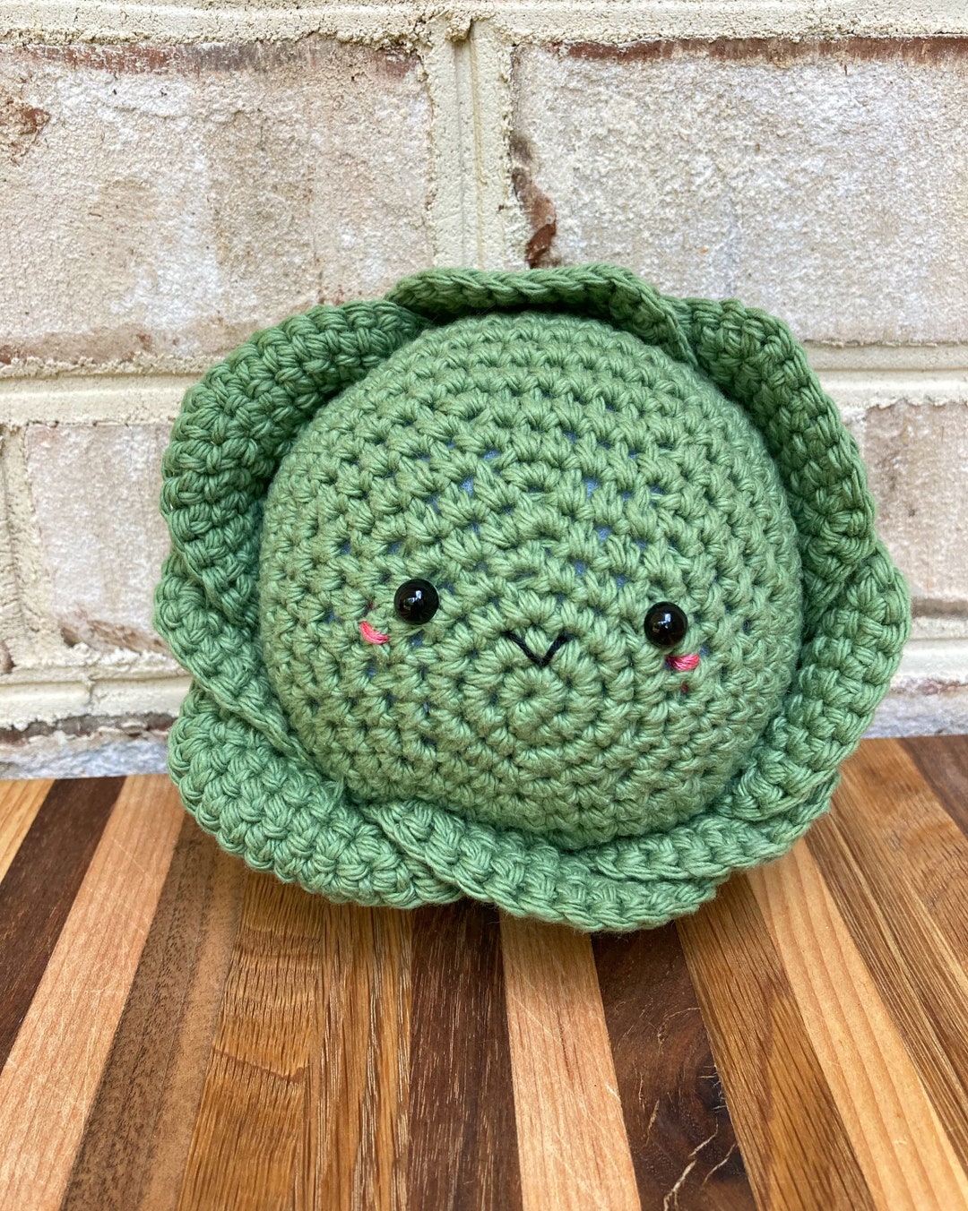 Cabbage Plushie, Vegetable Tiered Tray Decor, Autumn Vegetable Plush ...