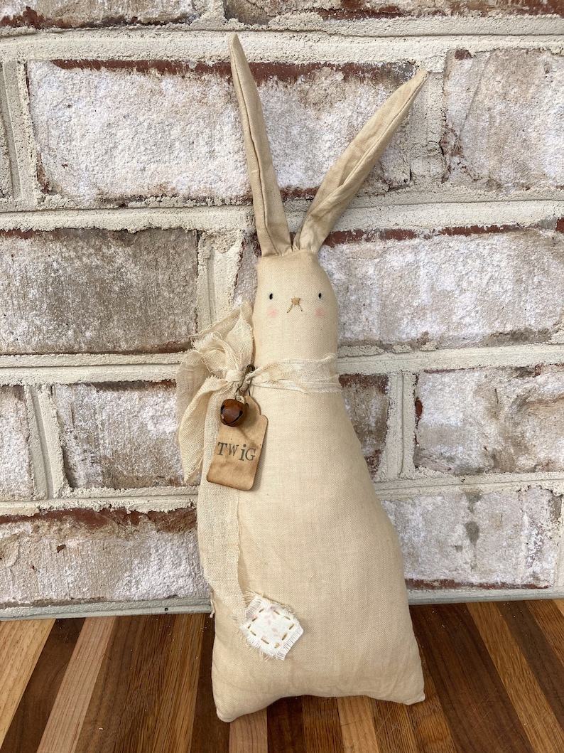 Primitive Easter Bunny Primitive Rabbit Doll Rustic Bunny - Etsy
