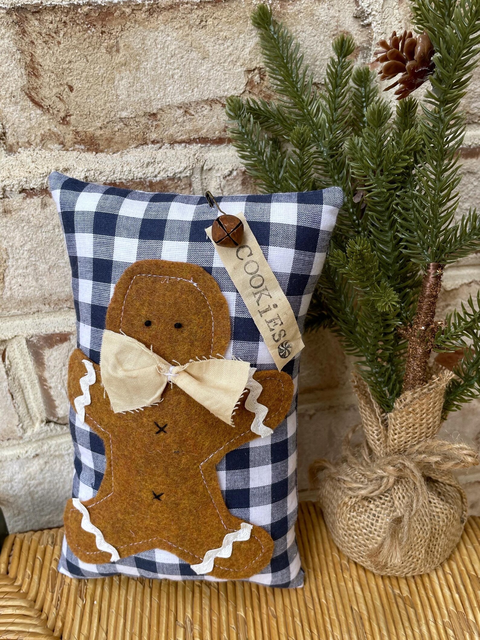 Gingerbread Man Bowl Fillers, Primitive Gingerbread Man, Gingerbread Man Ornies, Blue Christmas ...