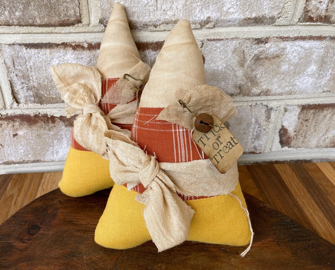 Primitive Candy Corn Bowl Fillers, Candy Corn Tiered Tray Decor, Prim ...