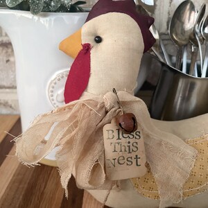 Primitive Hen, Rustic Chicken, Farmhouse Shelf Sitters, Primitive ...