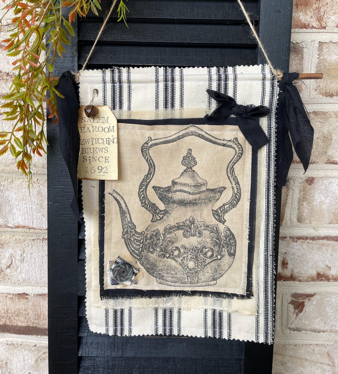 Witch Coffee Bar, Halloween Coffee Bar Decor, Teapot Wall Hanging ...