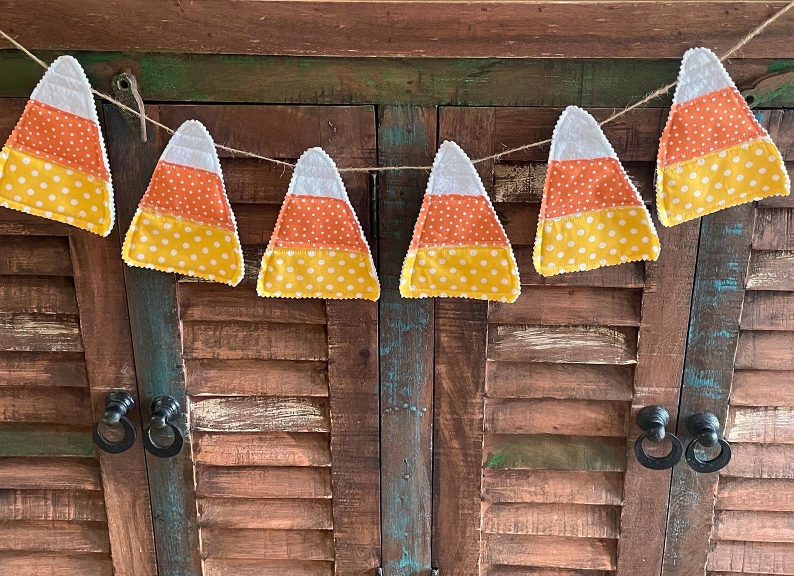 Candy Corn Garland, Halloween Candy Corn Banner, Fall Farmhouse ...