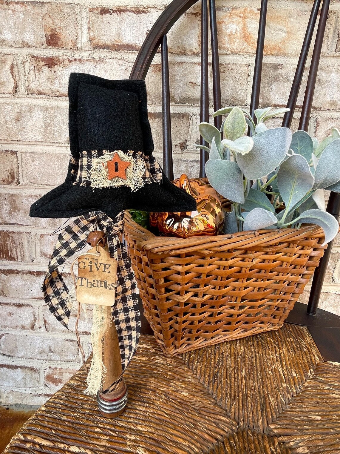 Primitive Pilgrim Hats, Pilgrim Hat Table Sitter, Thanksgiving Tiered ...