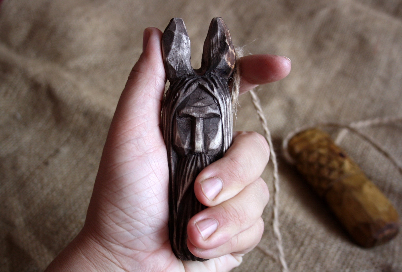 VELES and PERUN Wooden Home Talisman. Handmade Wood Carving. - Etsy