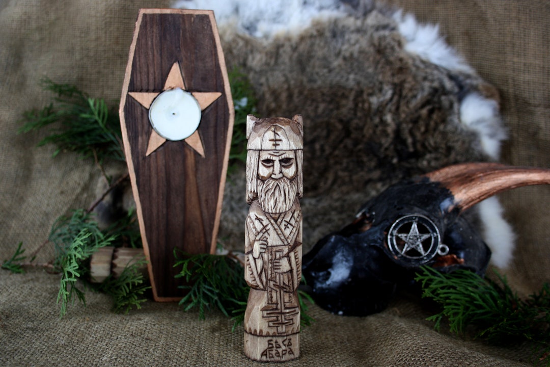 Figurine of the Demon ABARA. Abara's Main Flail Demon. Wooden Statue ...