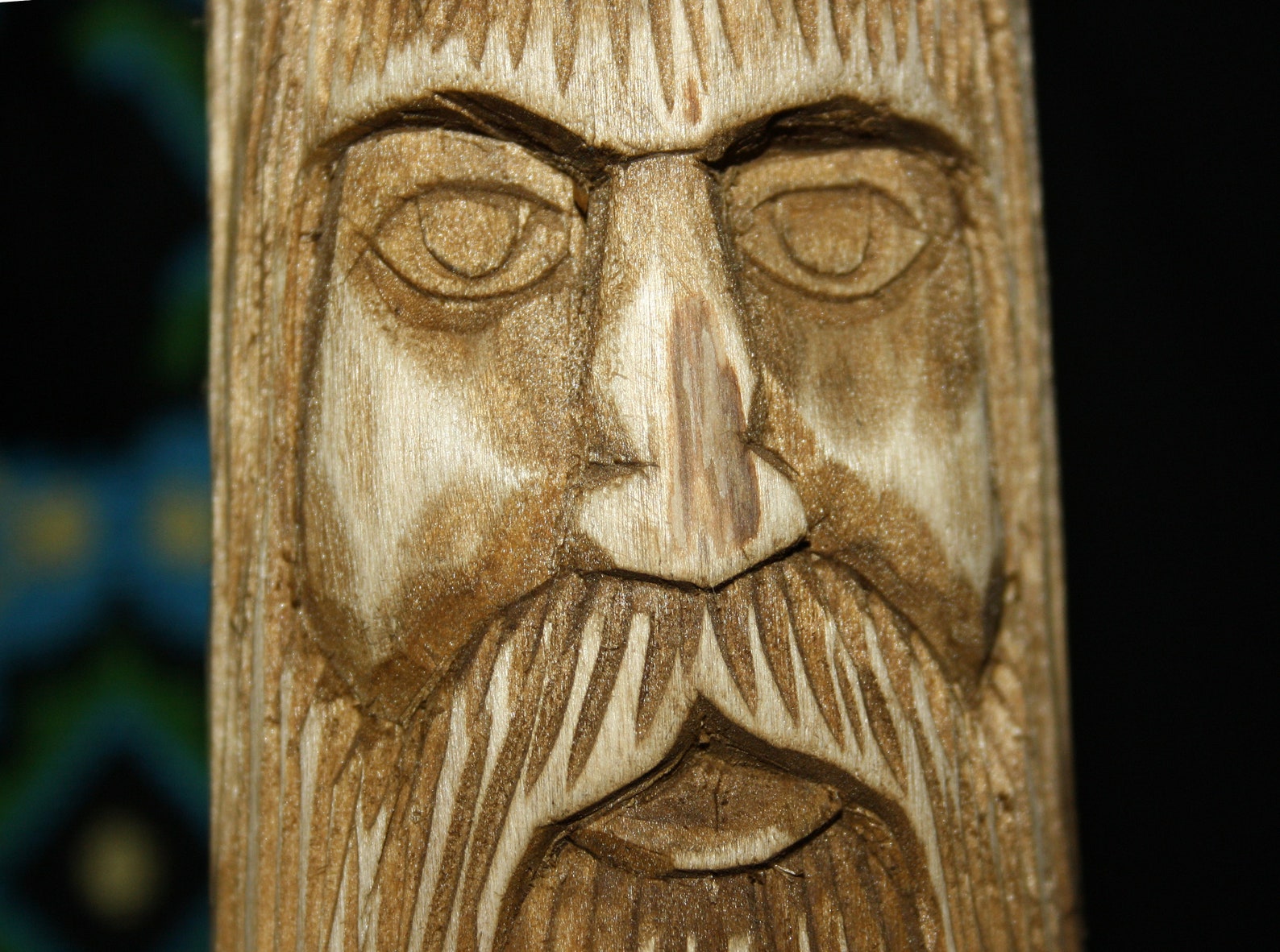 Wooden Slavic God Veles. Linden Statue. Veles Protection Slavic and ...