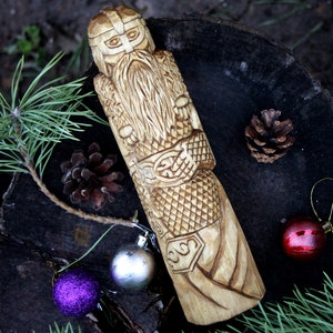 Big Hand Crafted Wooden Statue of Thor. Norse God Thor. Viking's God ...