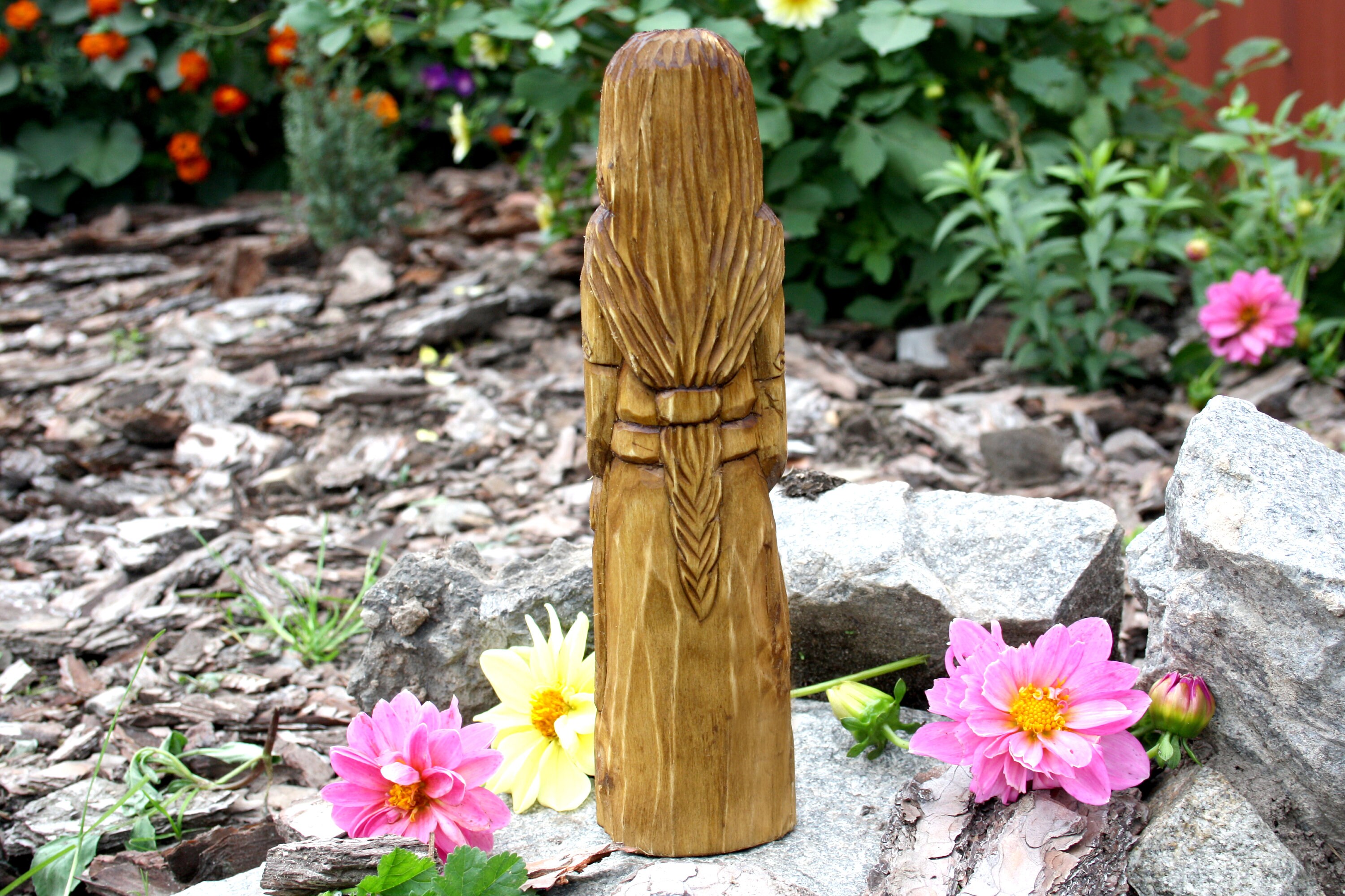 Big Wooden Statue of GOIBHNIU. Celtic God. Wiccan Wicca - Etsy