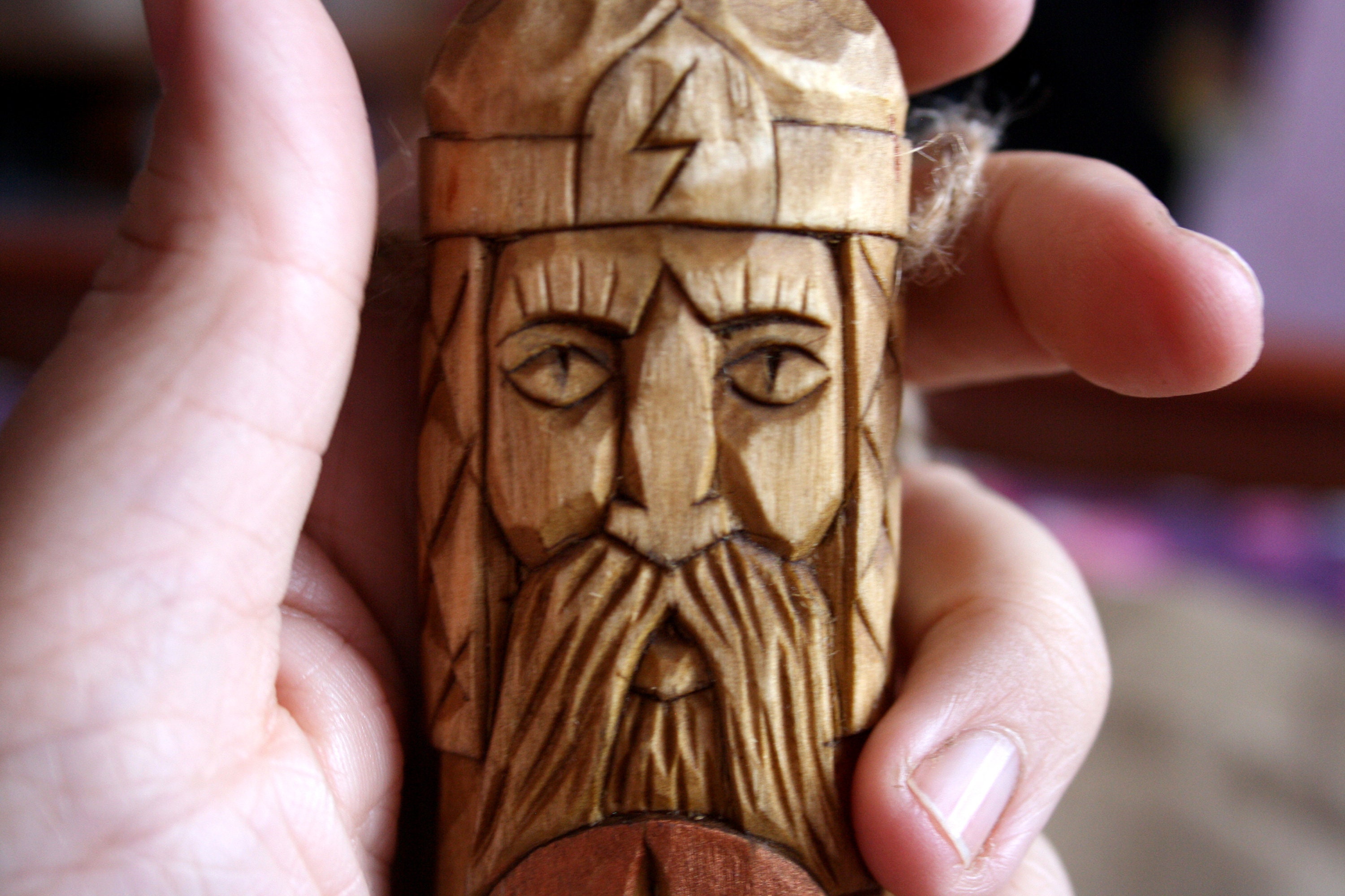 VELES and PERUN Wooden Home Talisman. Handmade Wood Carving. | Etsy UK