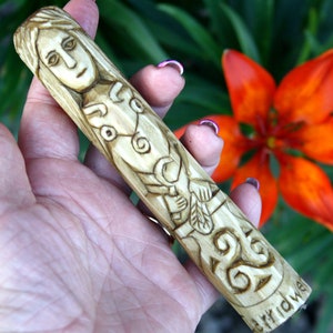 Goddess CERRIDWEN. Celtic Goddess. Wooden Statue Cerridwen. Wiccan ...