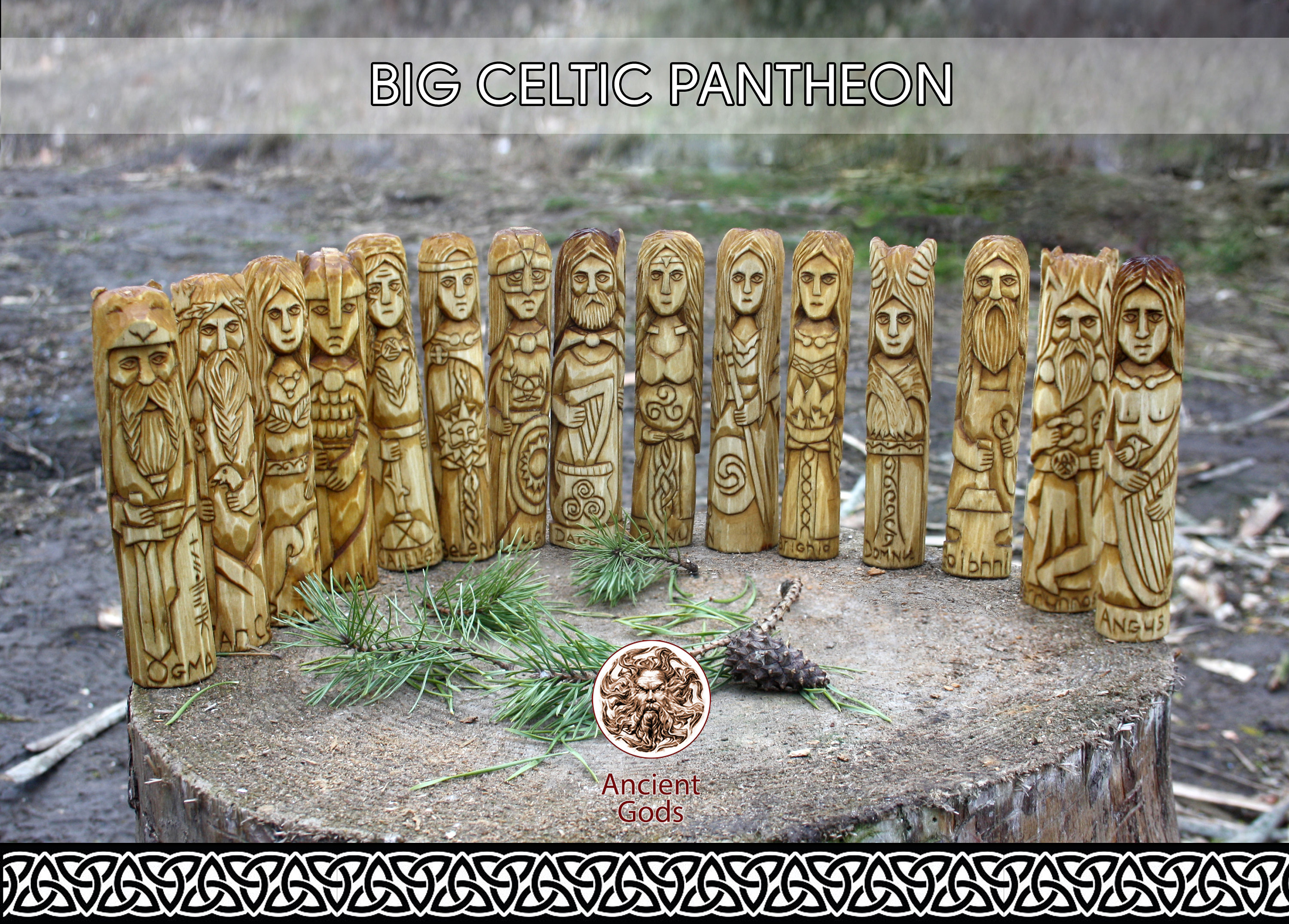 wicca Celtic goddess druid DANU BOANN and CAILLEACH Wiccan altar ...
