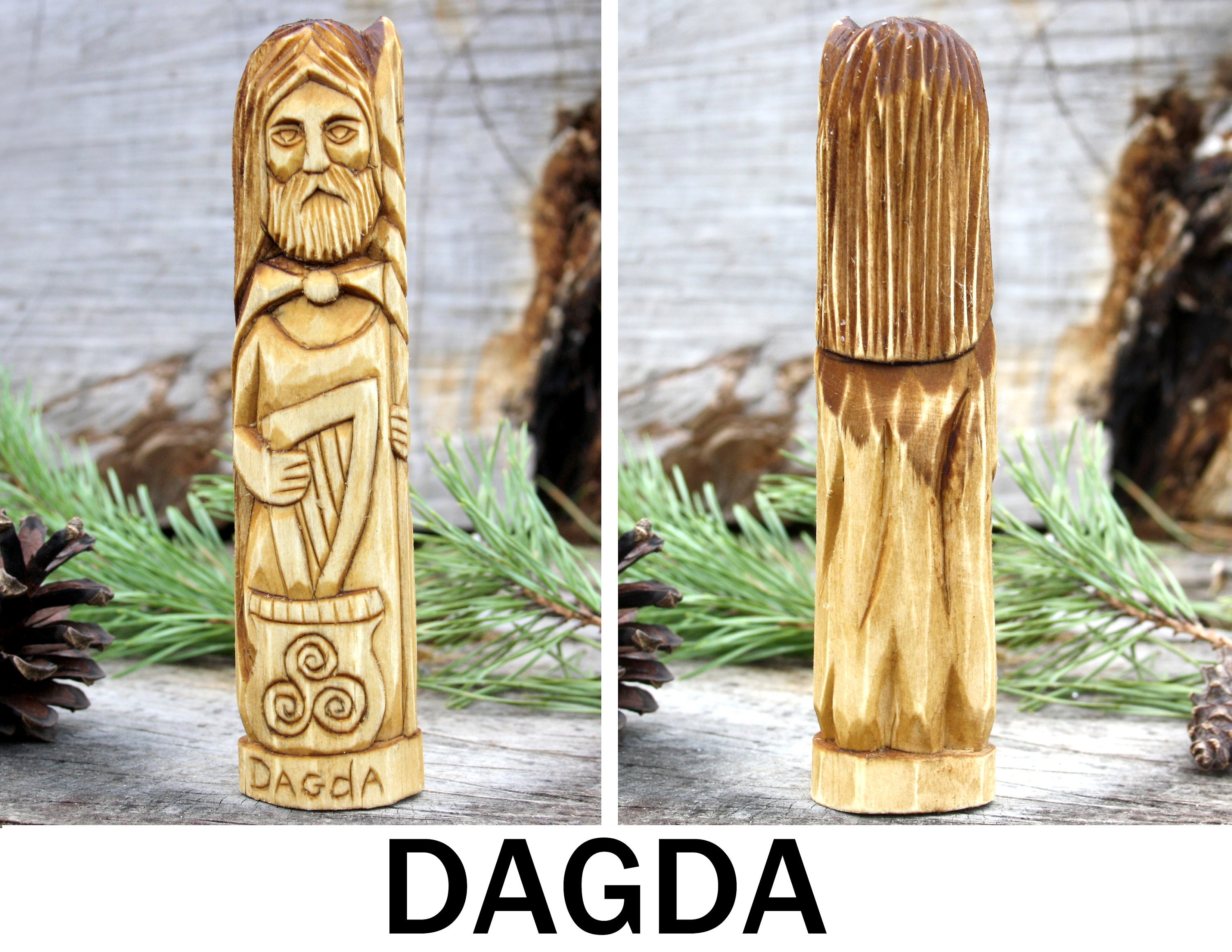 DAGDA GOIBHNIU and OGMA. Celtic Gods. Wiccan Wicca Altar - Etsy