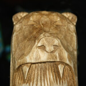 Wooden Slavic God Veles. Linden Statue. Veles Protection Slavic and ...