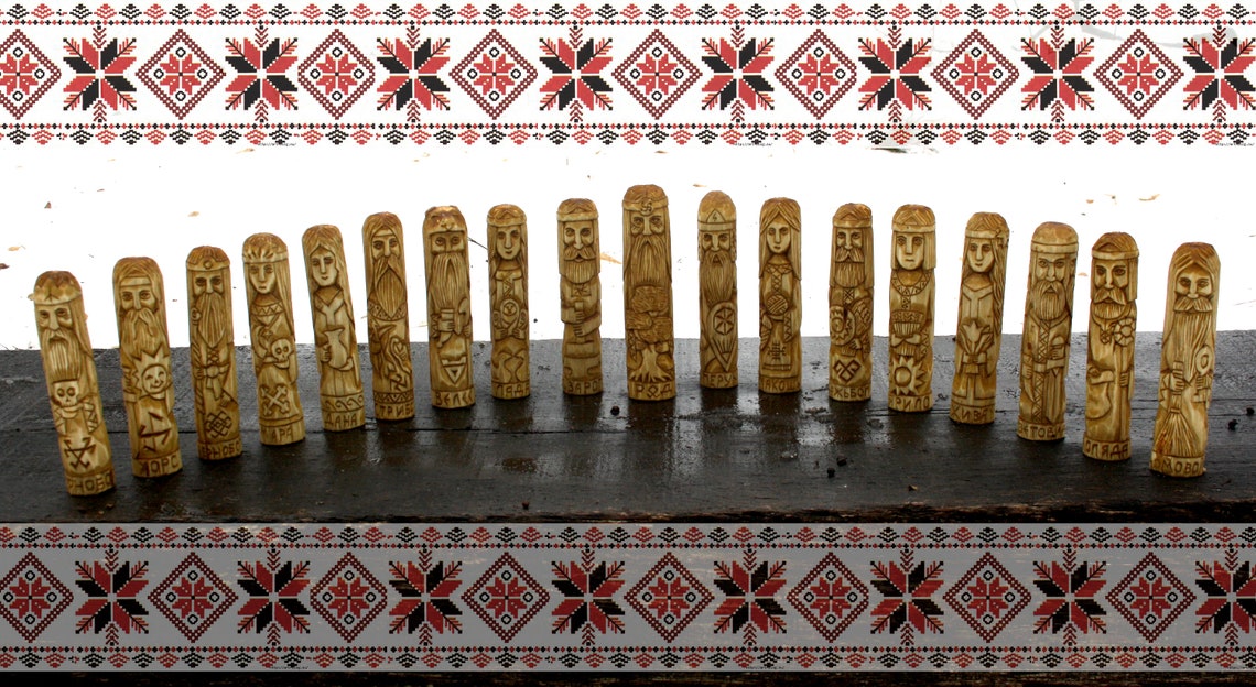 Slavic Goddesses ZORYA KUPALNITSA and KOSTROMA. Wooden - Etsy