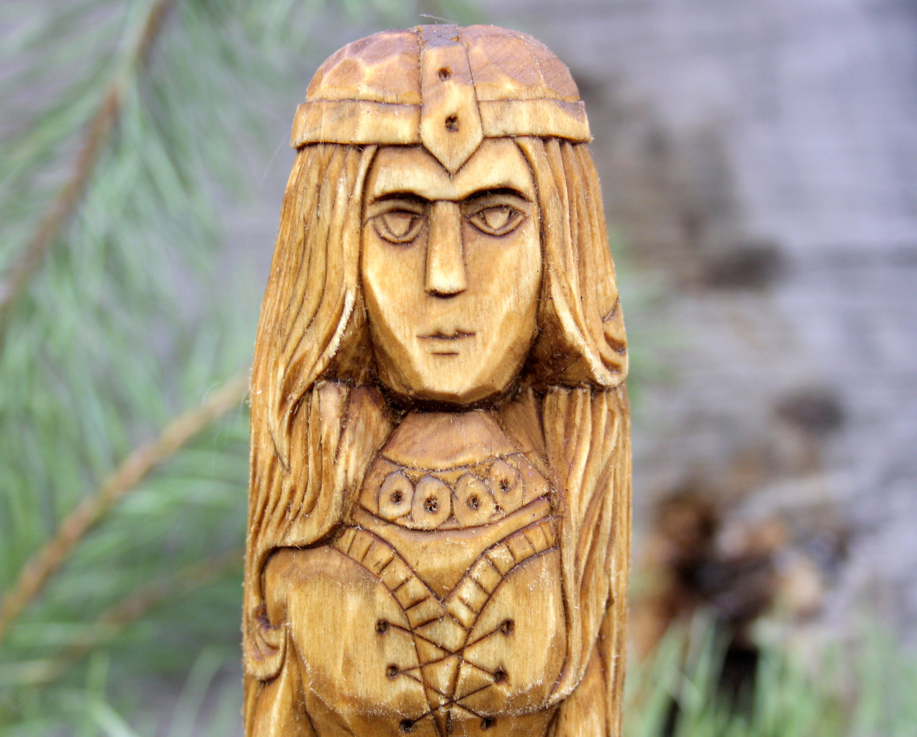 Big Hand Crafted Wooden Statue of Freya. Norse Goddess Freya. - Etsy