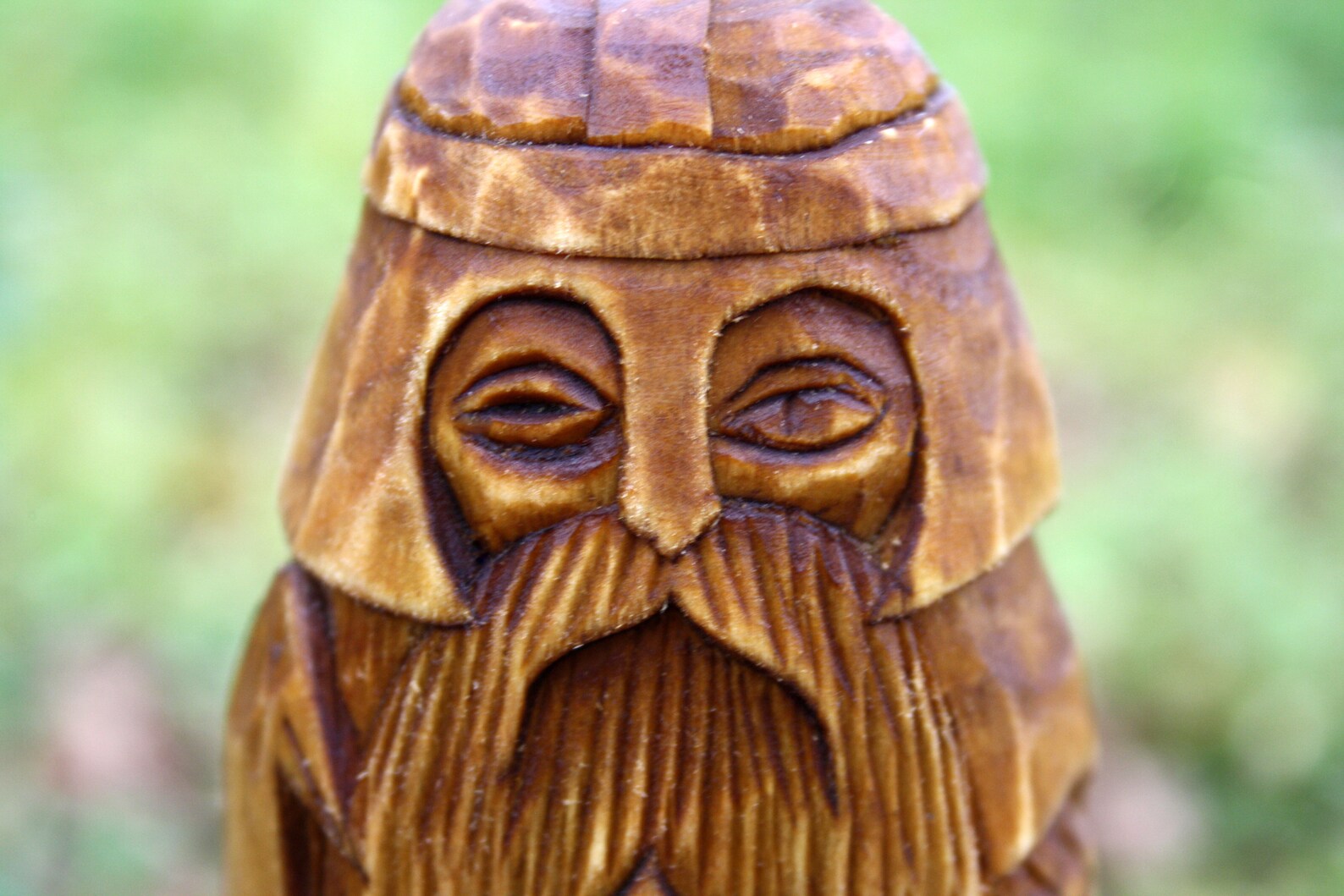 Hand Carved Wooden Odin Statue. (8,6 Inches) Norse Vikings God Figurine ...