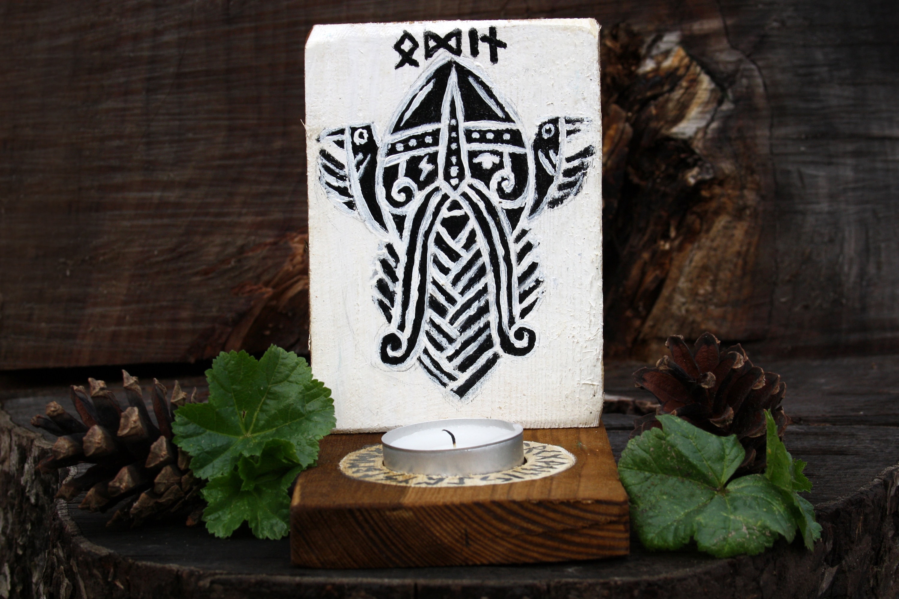 Painting God Odin. Wotan. Altar. Acrylic painting. Norse gods. | Etsy