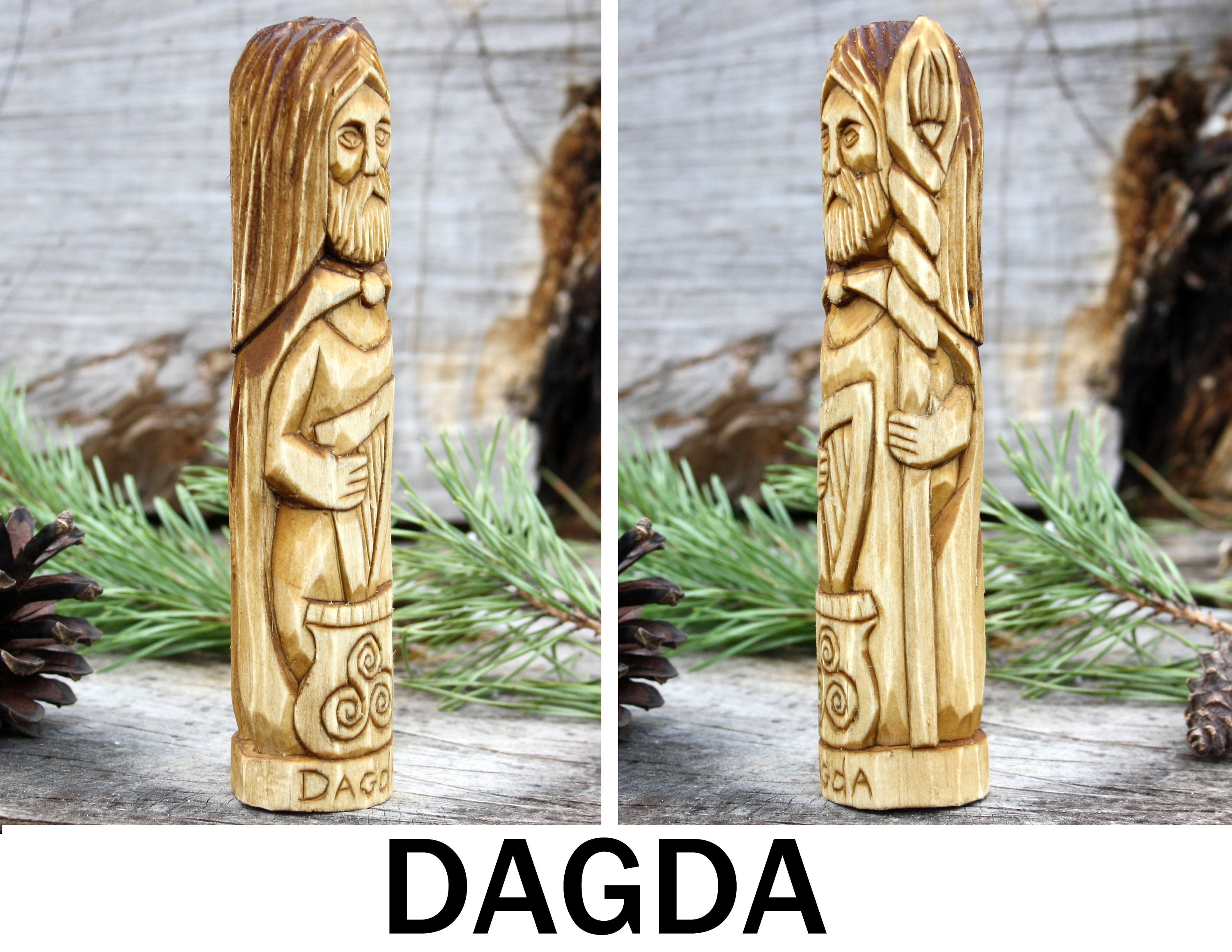 DAGDA GOIBHNIU and OGMA. Celtic Gods. Wiccan Wicca Altar - Etsy UK