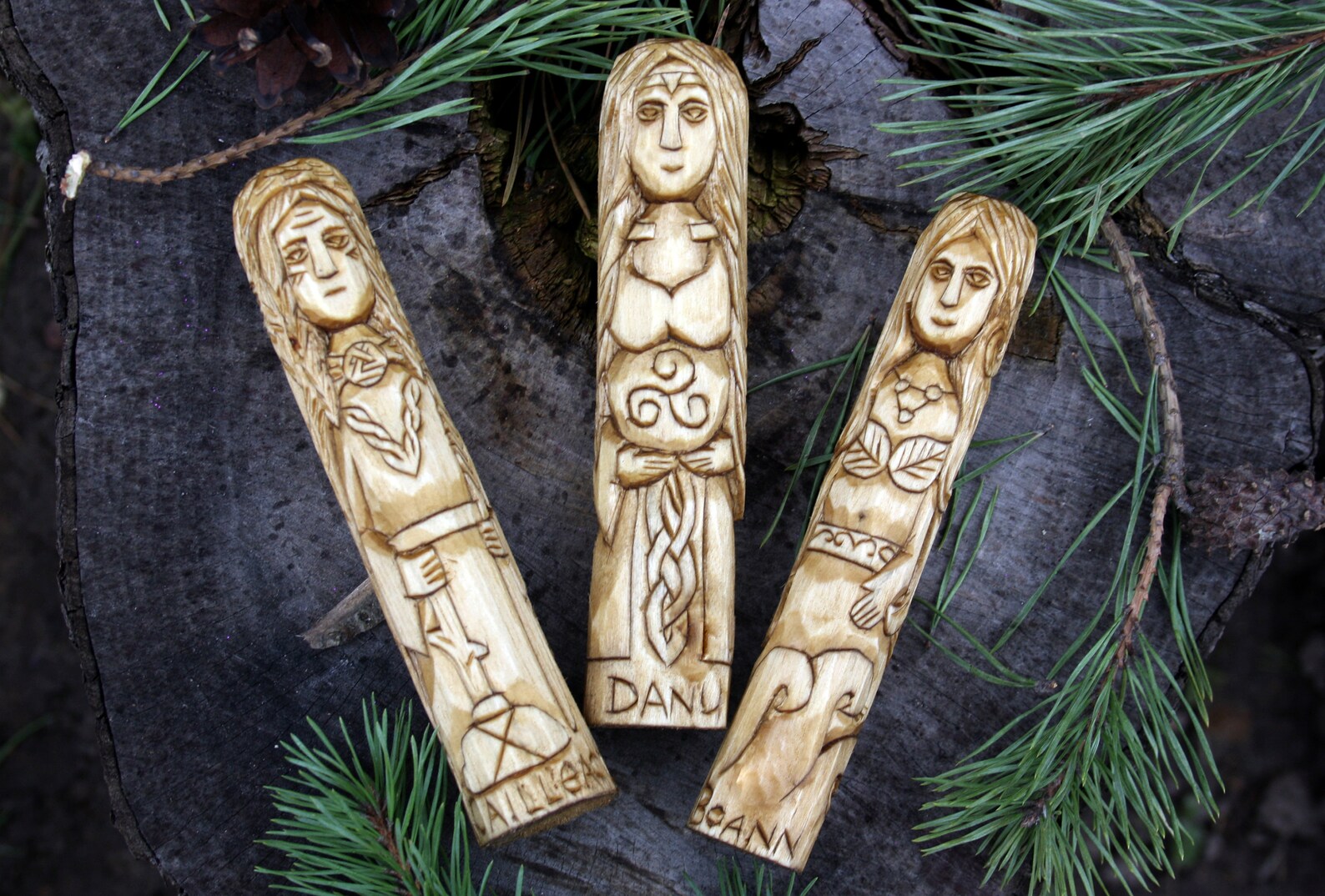 DANU BOANN and CAILLEACH. Celtic Goddess. Wiccan Wicca | Etsy