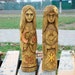 Veles, Svarog, Perun. God Statue, Wood Statue, Slavic God, Nordic Idol ...